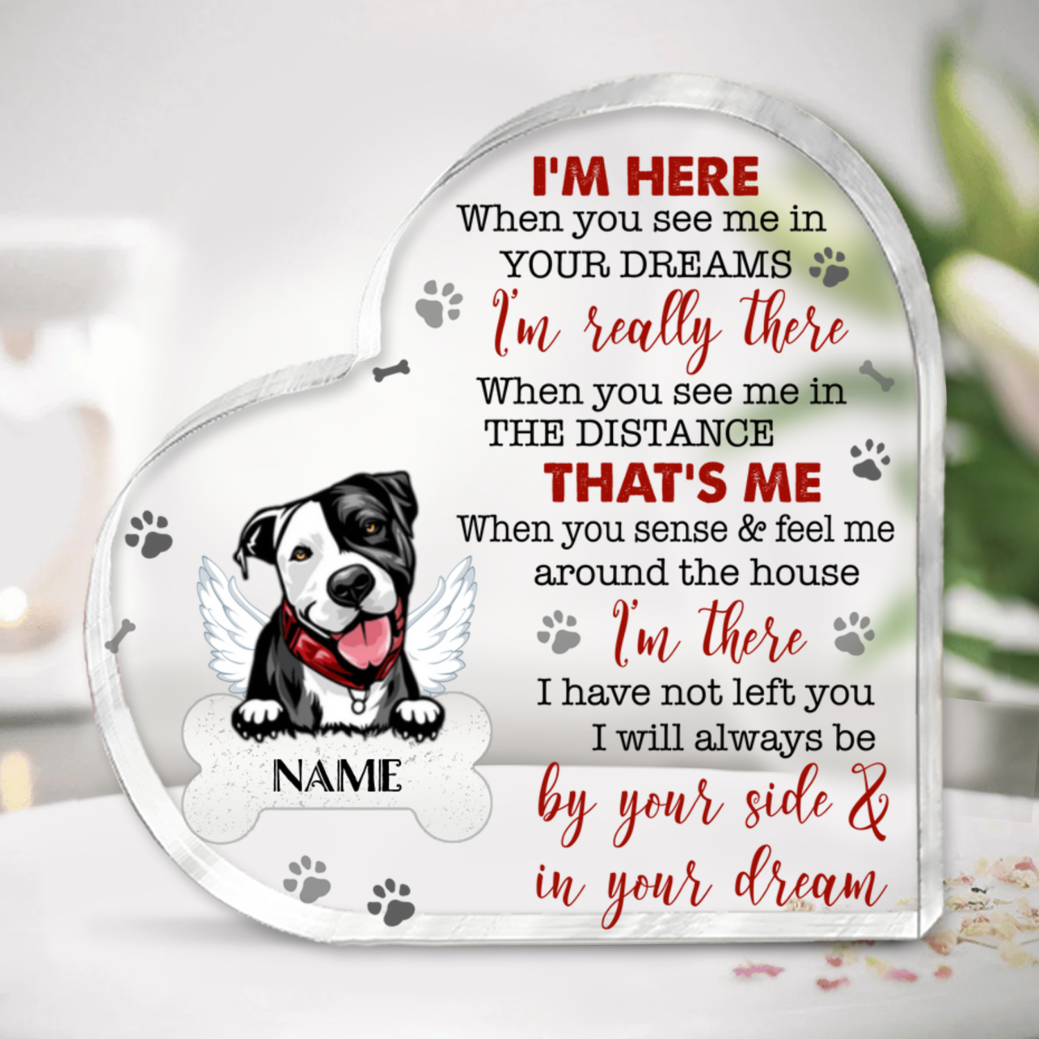 Personalized Pet Loss Acrylic Plaque Unique Gift Idea For Dog Lover ...