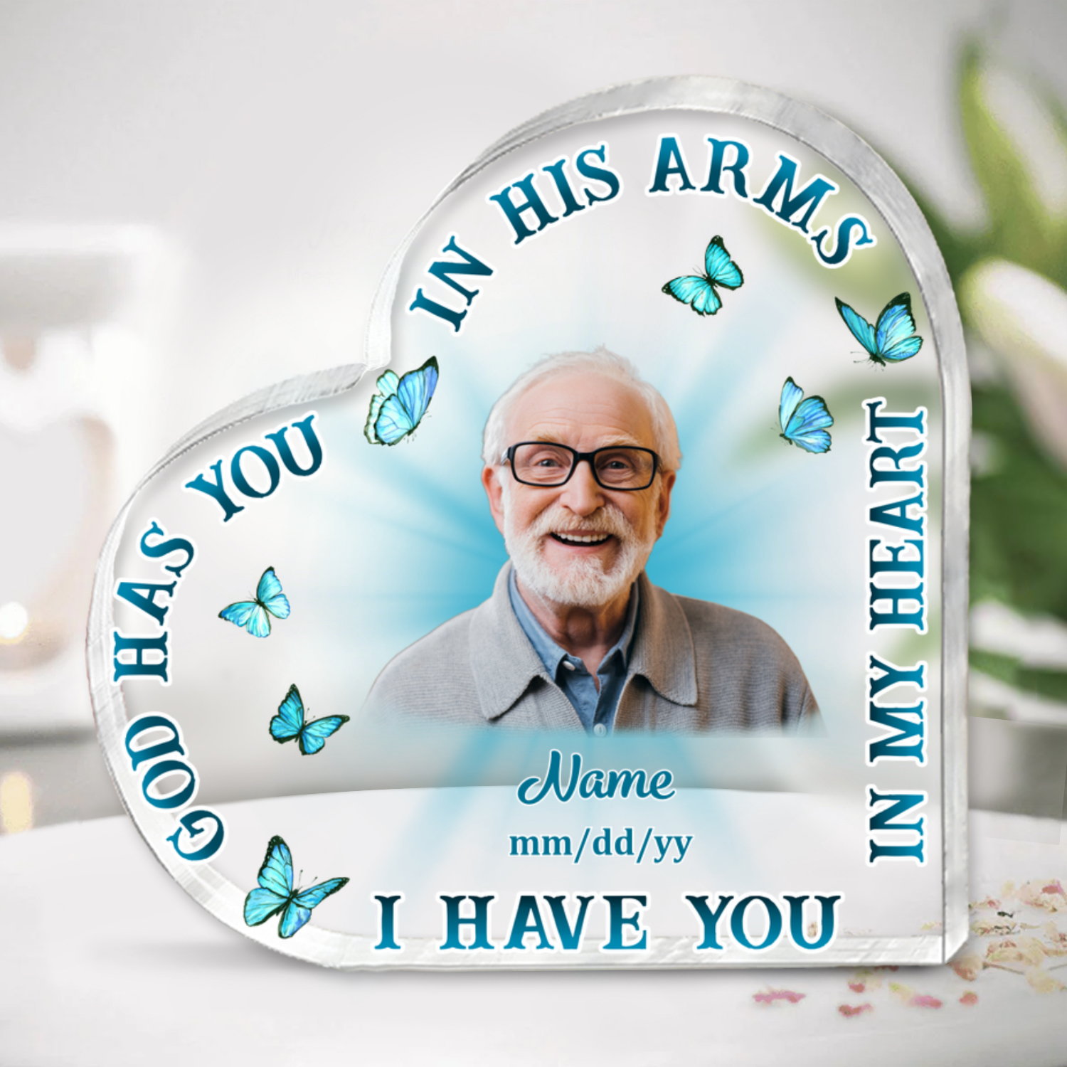 Unique Personalized Bereavement Gifts Memorial Acrylic Plaque - Canvas ...