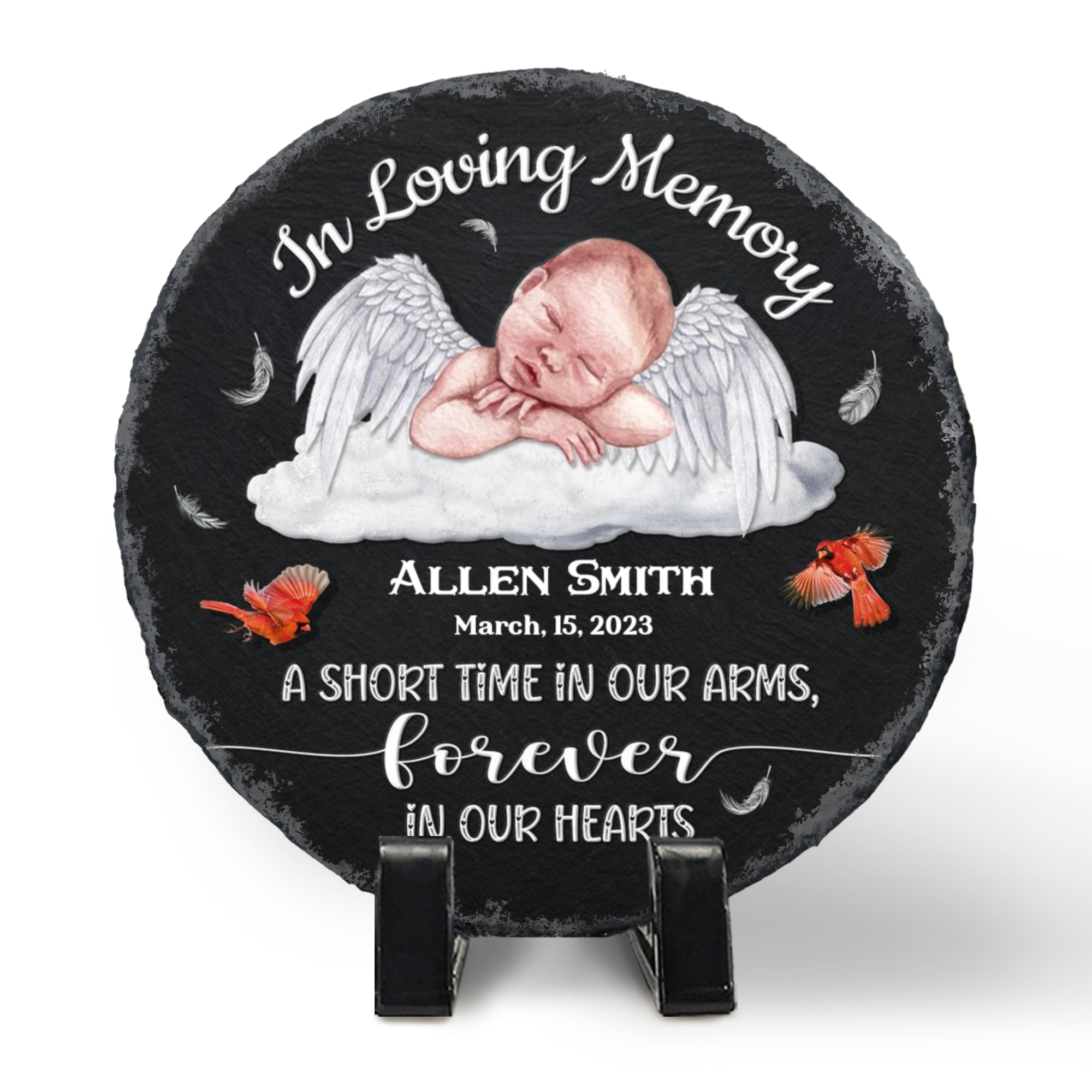 Memorial Stone Baby Sleeping On The Cloud In Loving Memory Stone ...