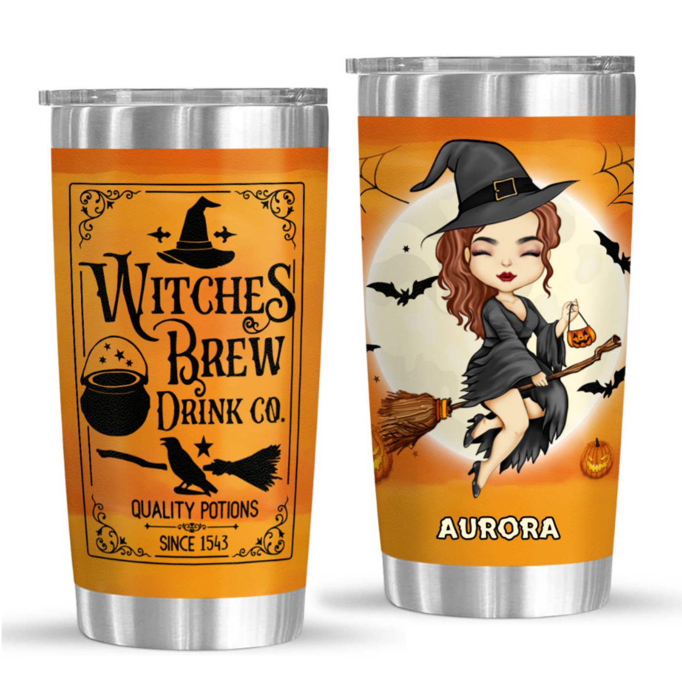 Witches Brew Drink Co. - Halloween Gifts Personalized Two-Sided Printed ...