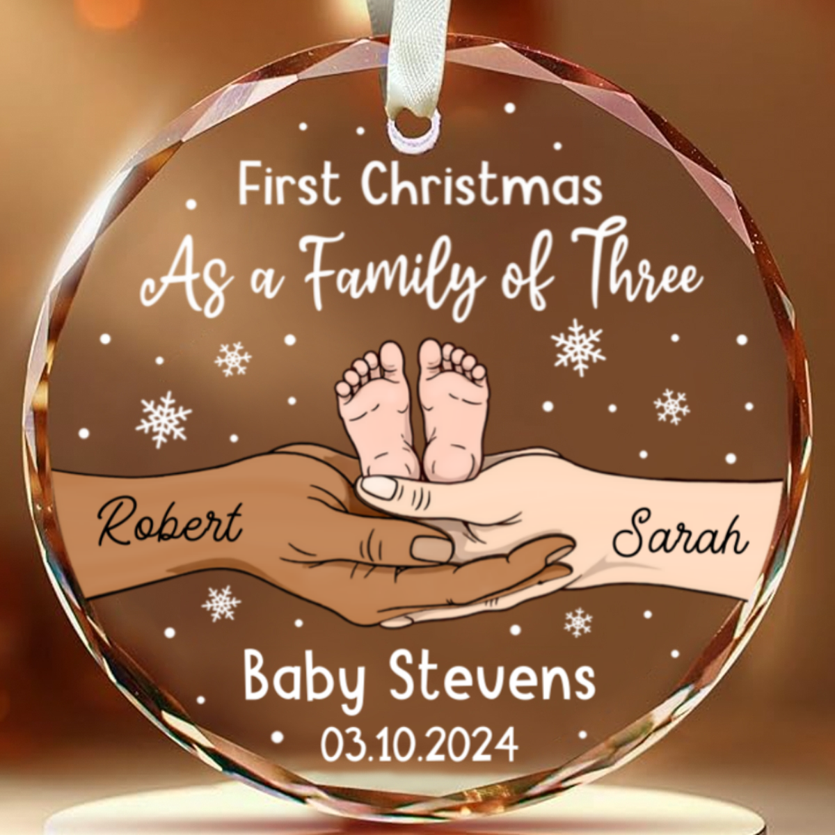 Personalized First Family Christmas Ornament – Baby’s First Christmas ...