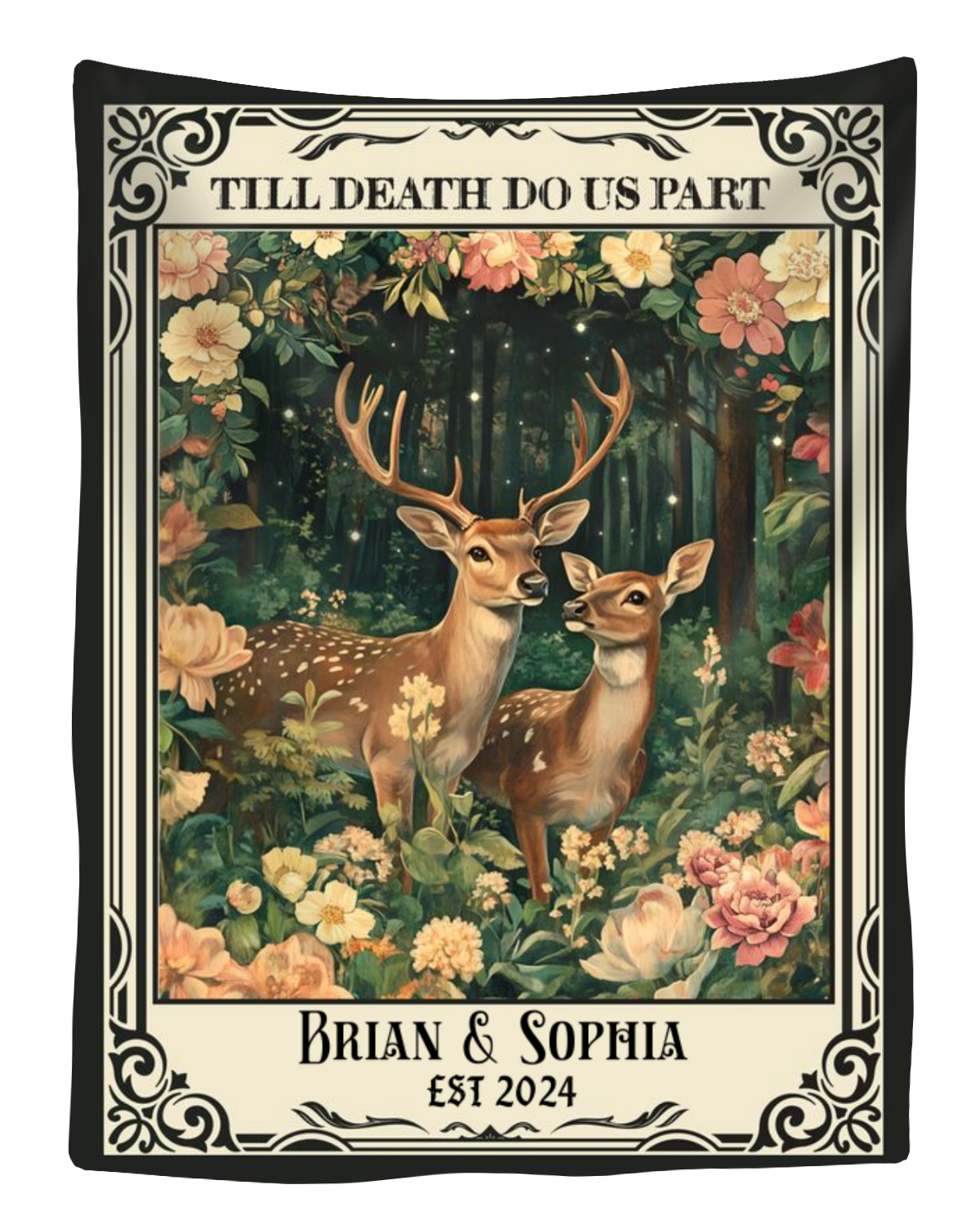 Personalized Gift Till Death Do Us Part Throw Blanket